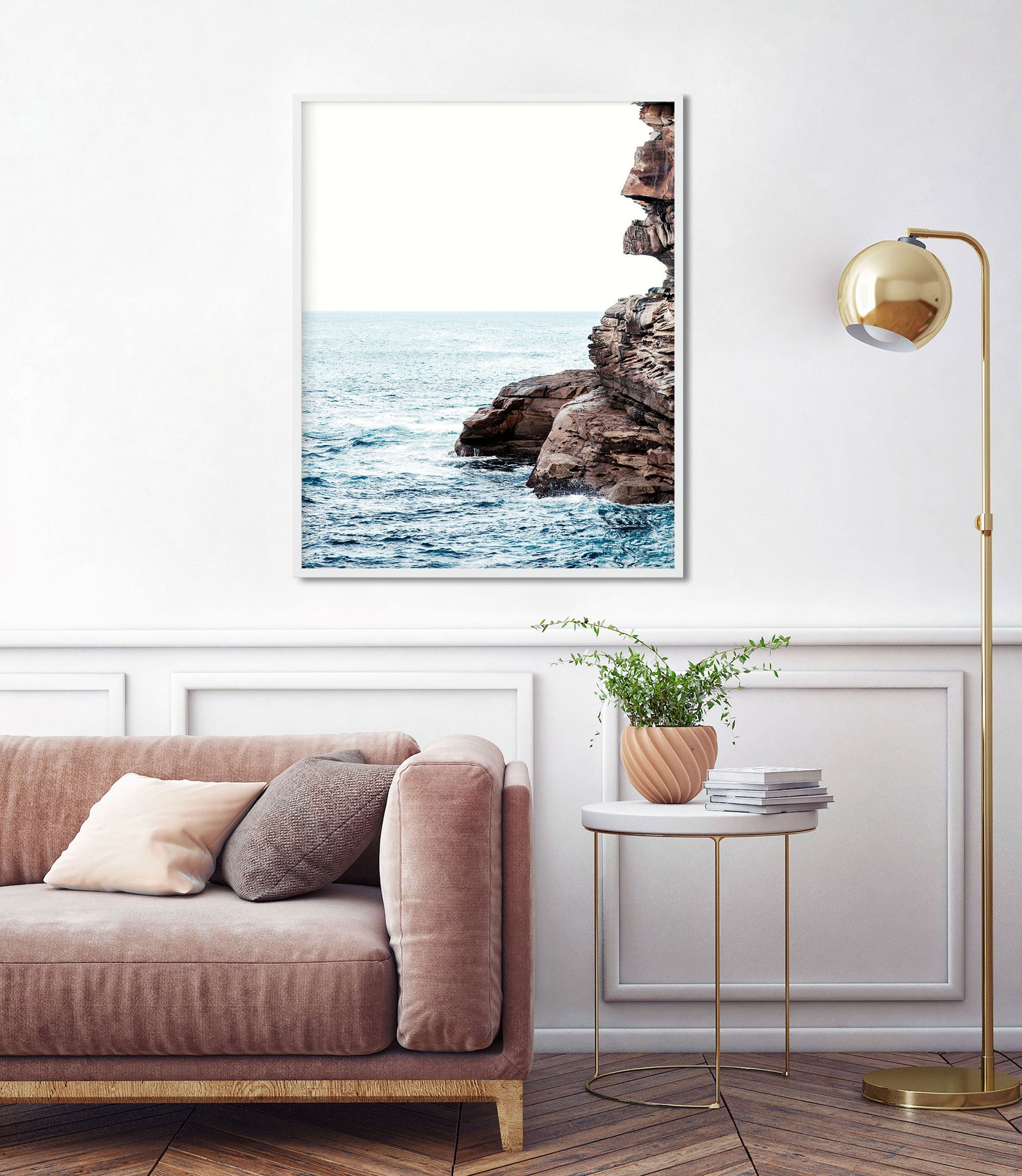 Modern Coastal Wall Decor Beach Ocean Art Nature Sea Coastal | Etsy