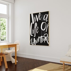 Boho Wall Art Printable Quotes Black and White Art Motivational Poster ...