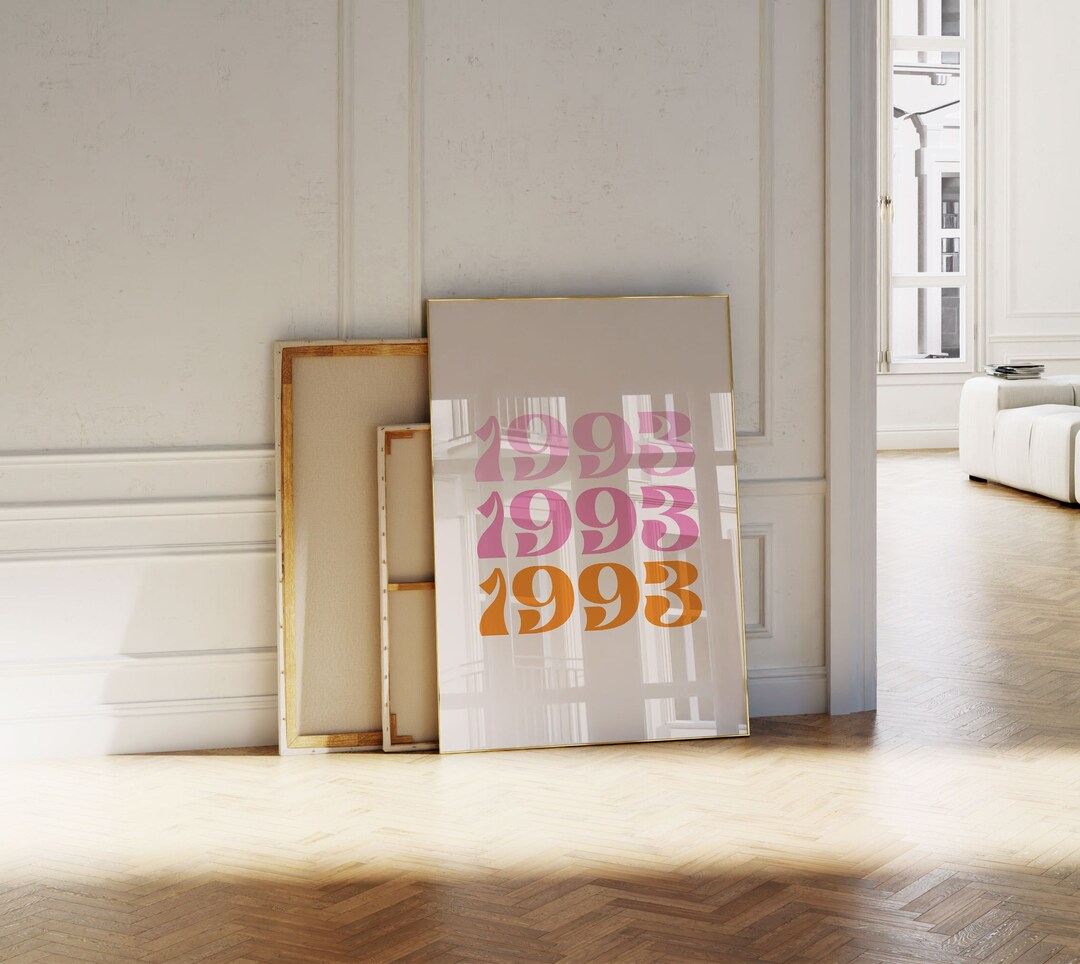 Birthday Gift 1993, Birthday Decorations, Year Print, Birthday Poster ...