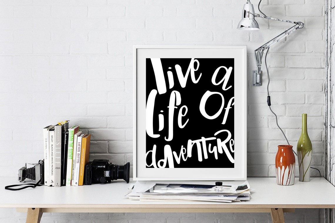 Boho Wall Art Printable Quotes Black and White Art - Etsy