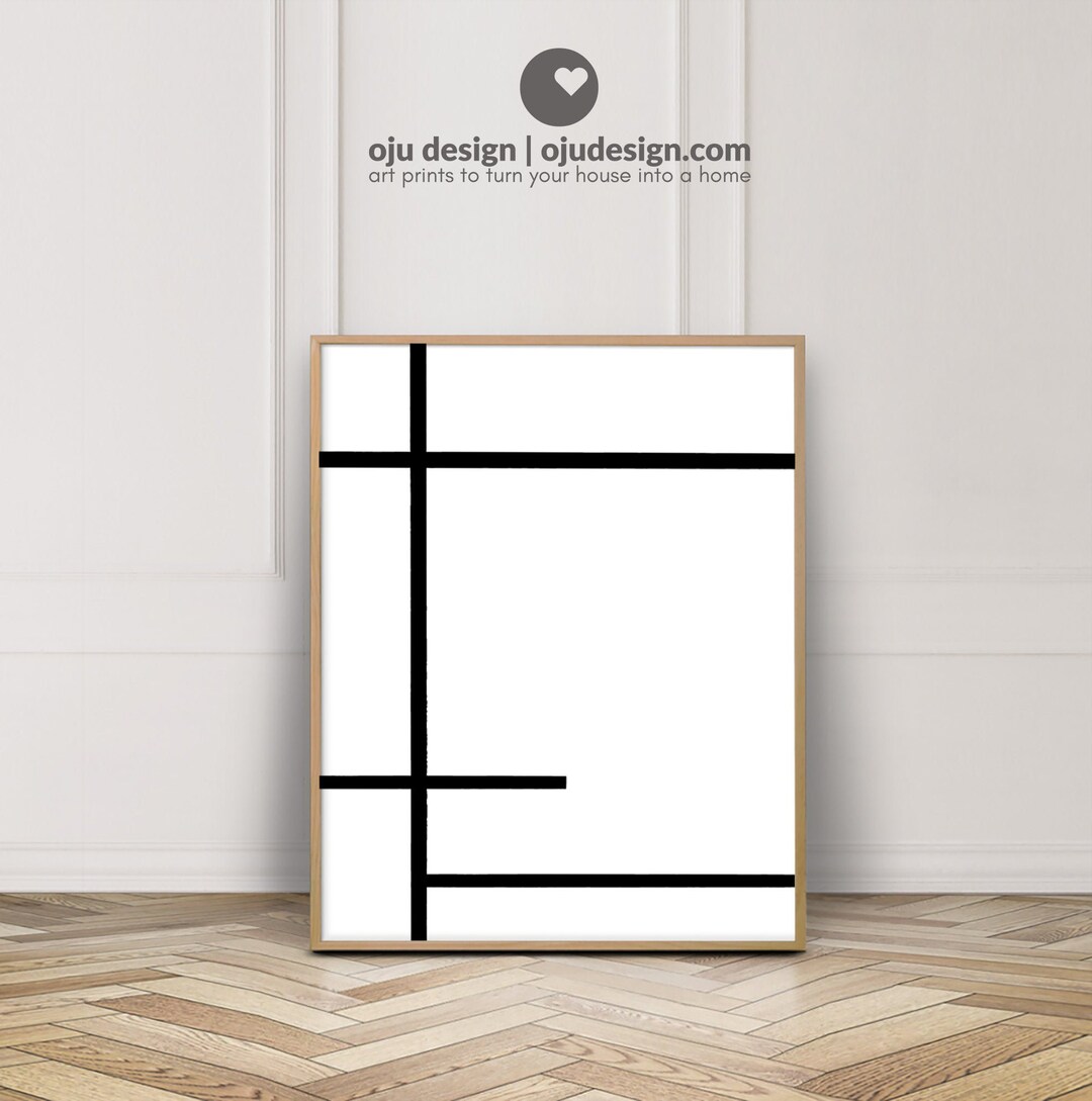 Black and White Art Minimalist Poster Modern Wall Art - Etsy