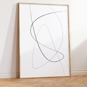 Gallery Wall Set - Lines Poster - Wall Art Set of Two - Line Drawing ...