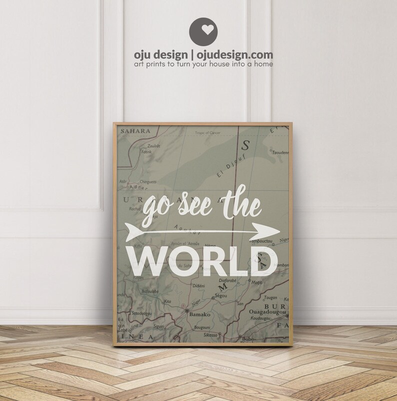 Wanderlust Wall Art Downloadable Quotes Adventure - Etsy