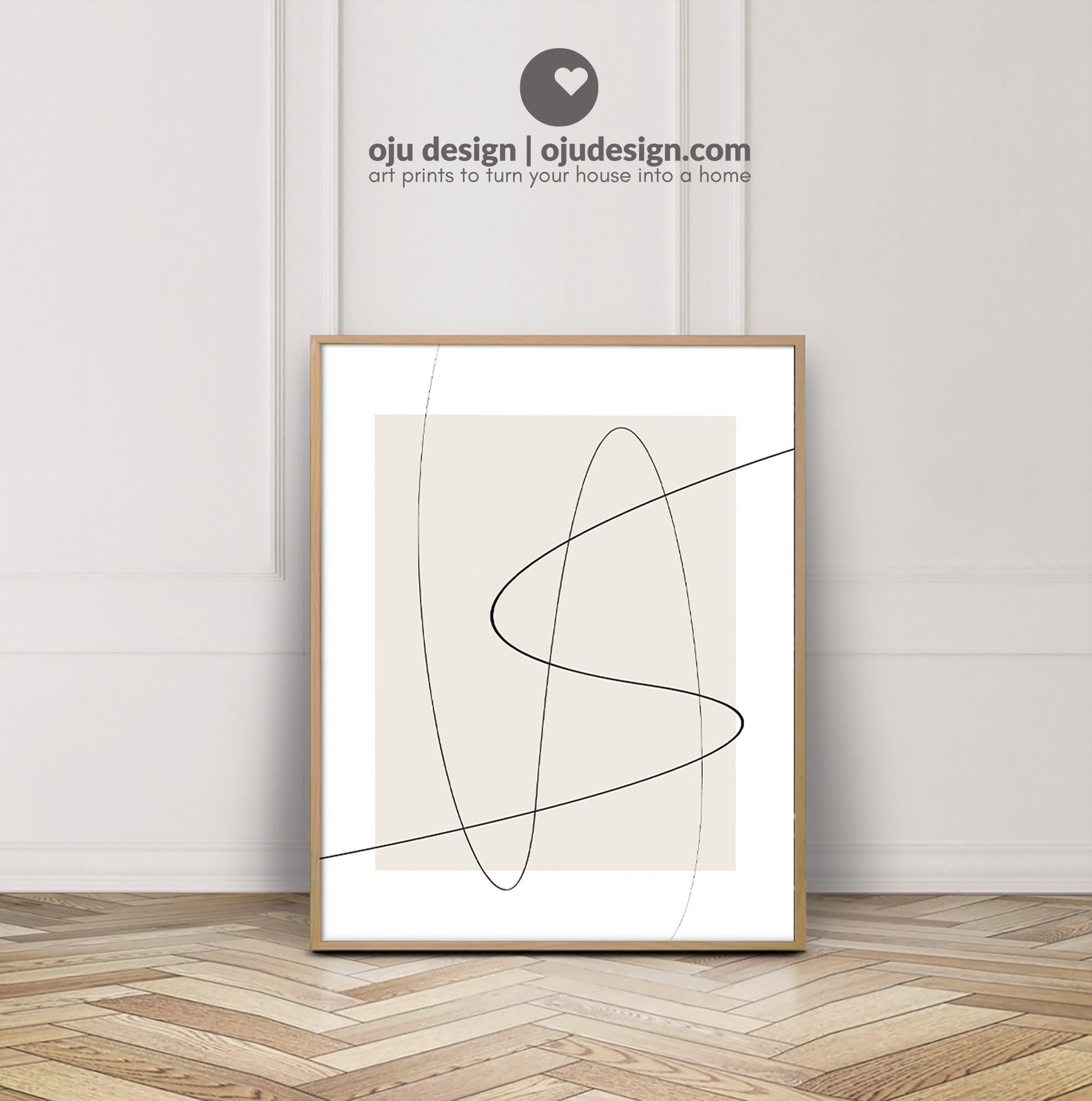 Triptych Art 3 Piece Art Work Abstract Line Artwork Set | Etsy