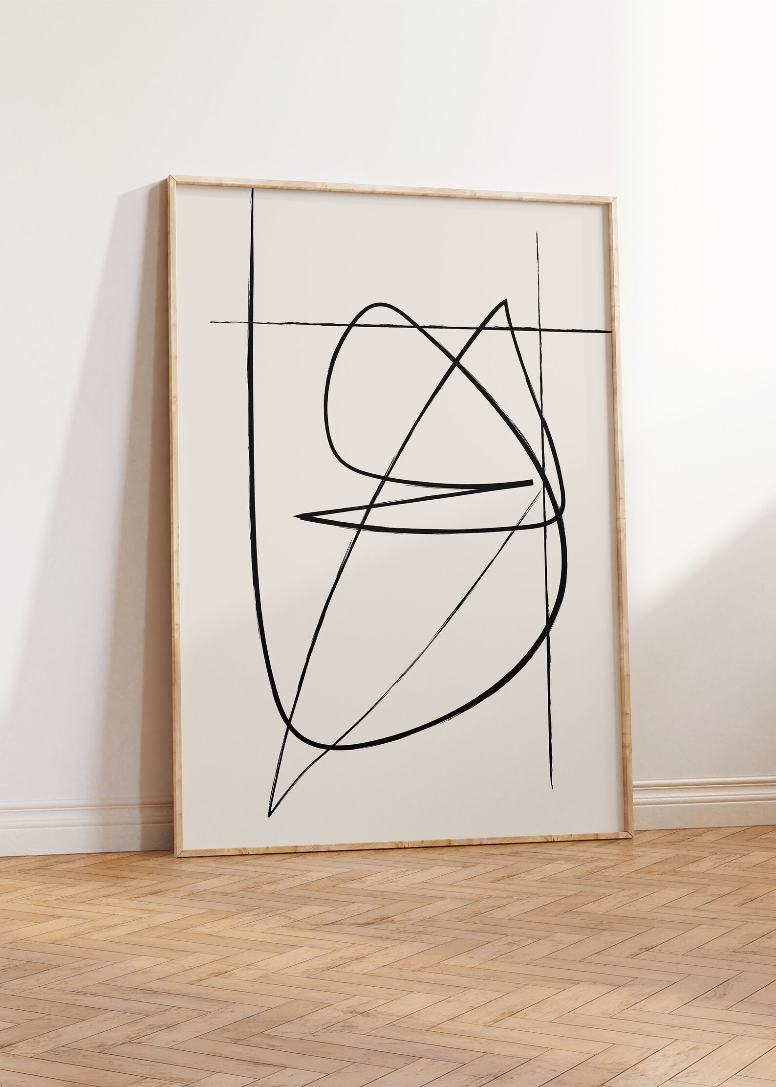 Matching Art Prints - Set of 2 Abstract Prints - Beige Artwork ...