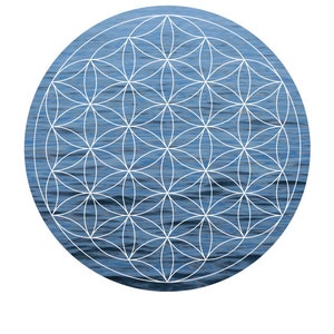 Flower of Life Wall Print Flower of Life Artwork Sea - Etsy