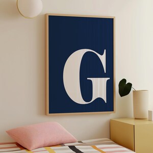 Letter G Poster, Initial Print, Letter G Wall Décor, Large Letter ...