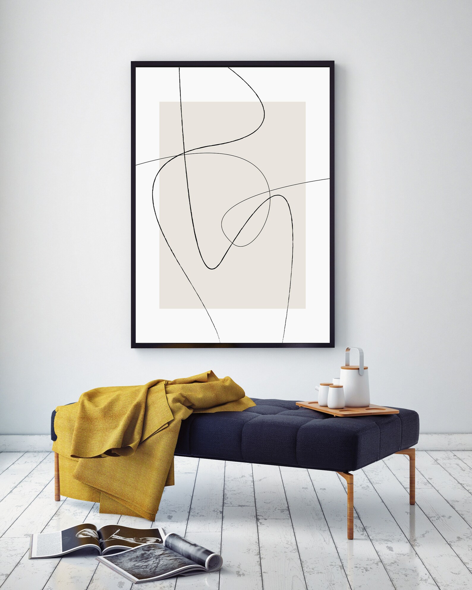 Continuous Line Art Simple Line Art Abstract Line Drawing - Etsy
