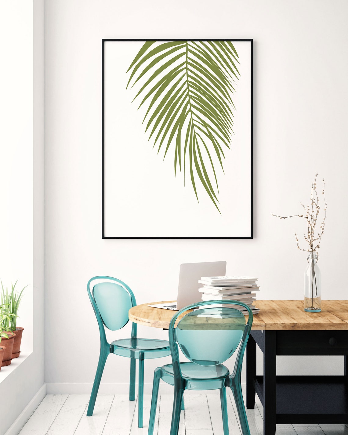 Palm Leaf Print Palm Tree Print Botanical Print Leaf Print - Etsy