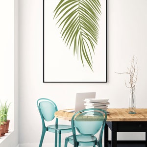 Palm Leaf Print Palm Tree Print Botanical Print Leaf Print | Etsy