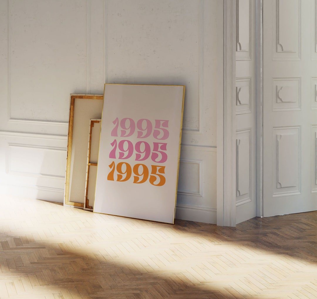 1995 Poster, Birth Year Print, Birthday Gift 1995, Birthday Decorations ...