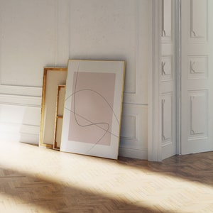 Fine Line Artwork, Poster Set of 6 Prints, Lines Wall Art, Gallery Wall ...
