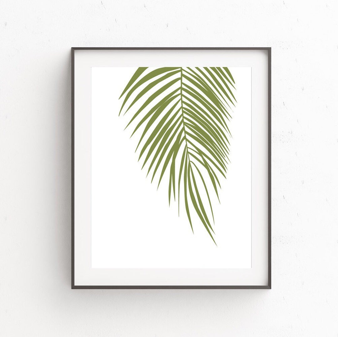 Palm Leaf Print Palm Tree Print Botanical Print Leaf Print - Etsy
