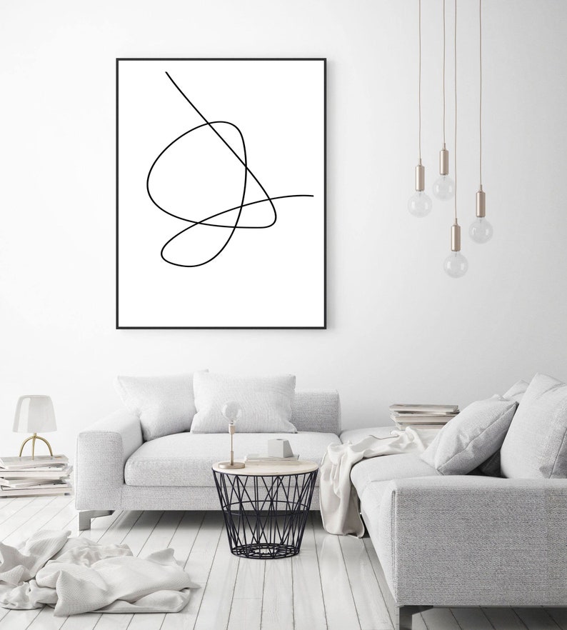 Minimalist Bedroom Minimal Poster Print Minimal Art Poster | Etsy