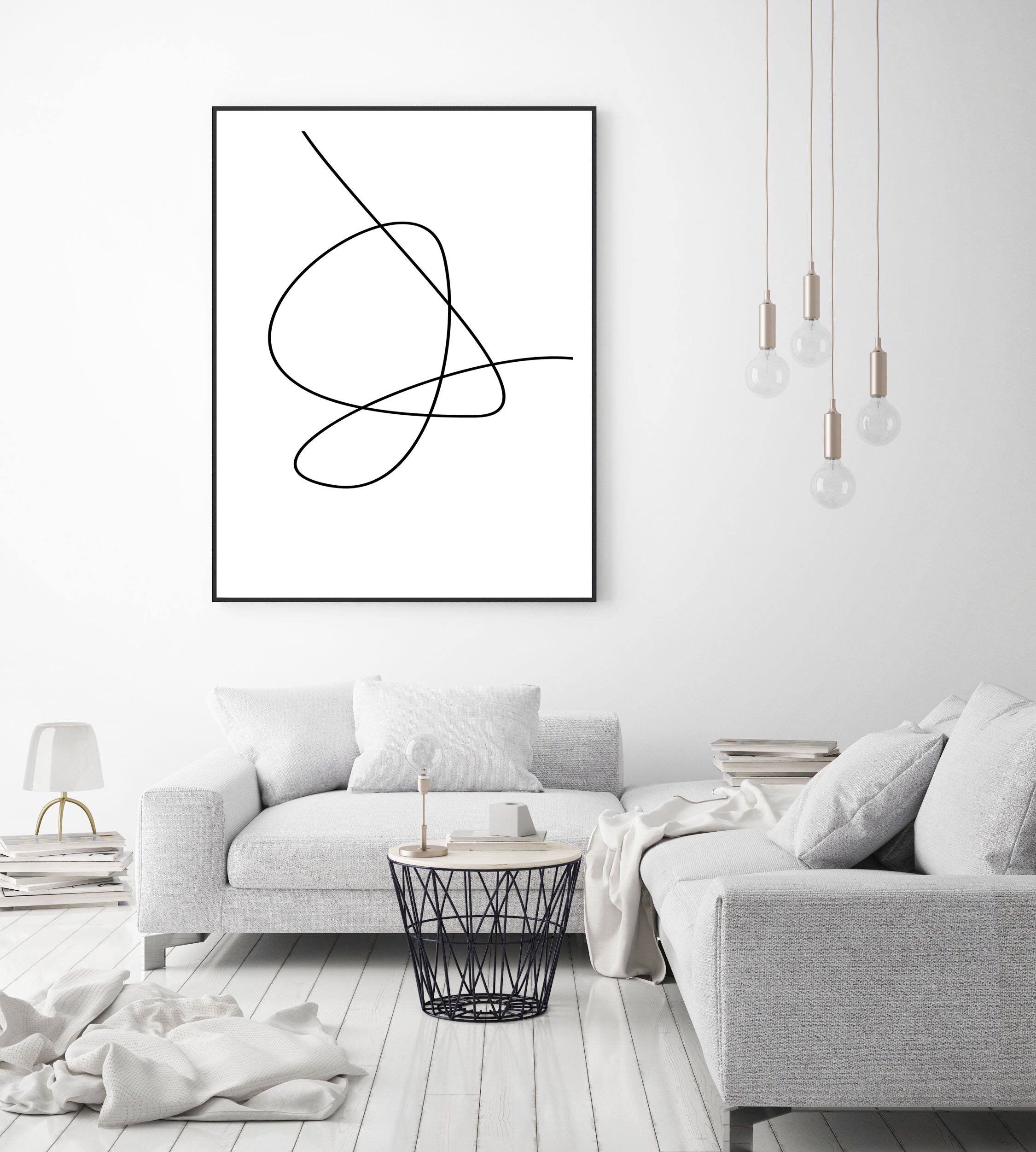 Minimalist Bedroom Minimal Poster Print Minimal Art Poster | Etsy