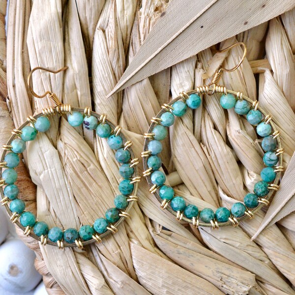 Wire Wrapped Hoops - Etsy