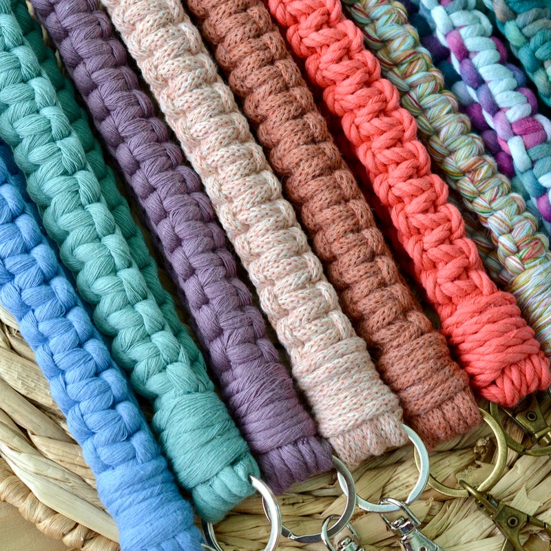 Macrame Key Chain - Etsy