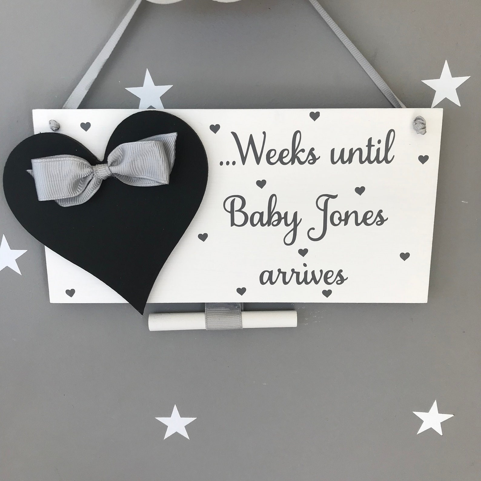 Baby Countdown Baby Countdown Sign Pregnancy Countdown Sign - Etsy