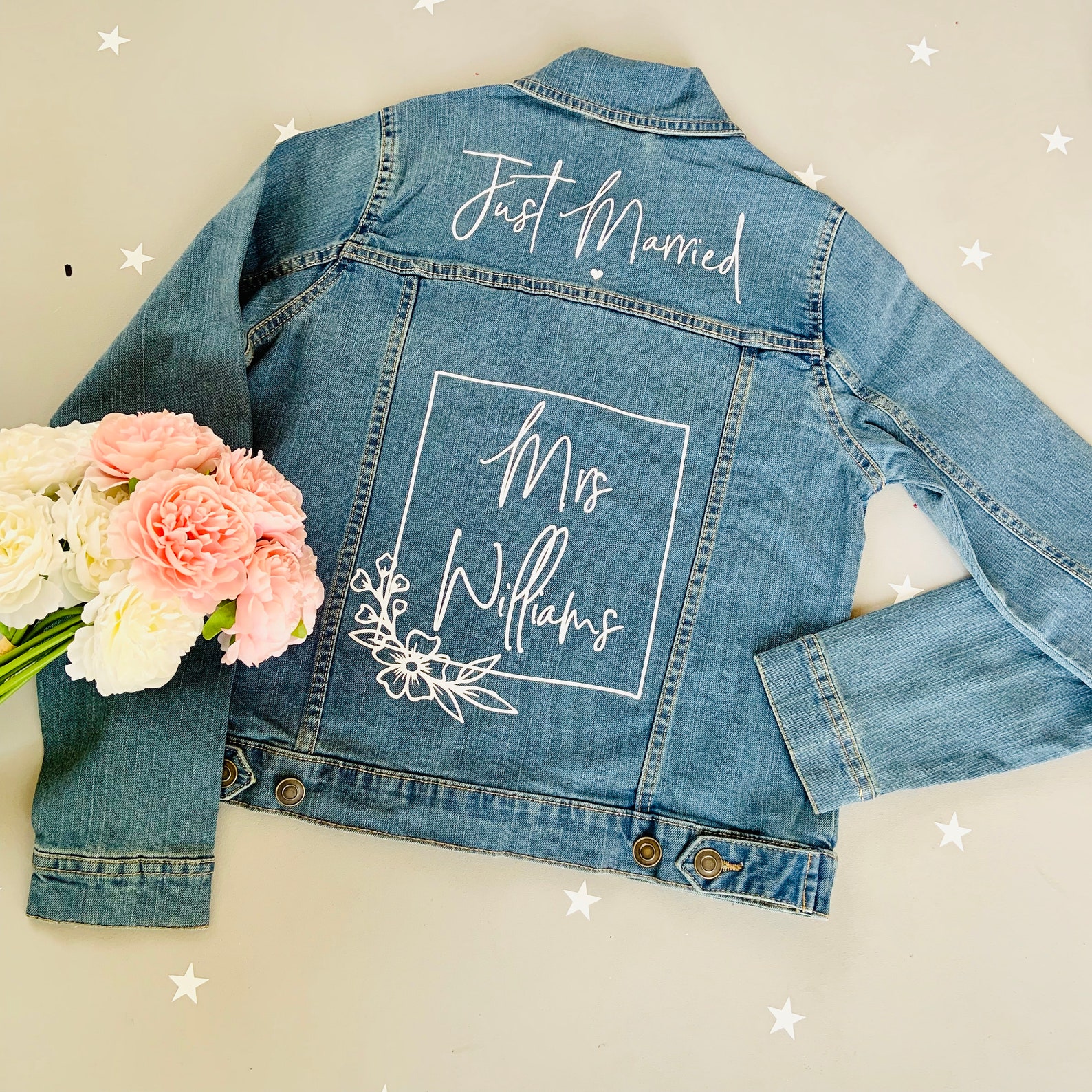 Bride Denim Jacket Wedding Jacket Bride Jean Jacket - Etsy
