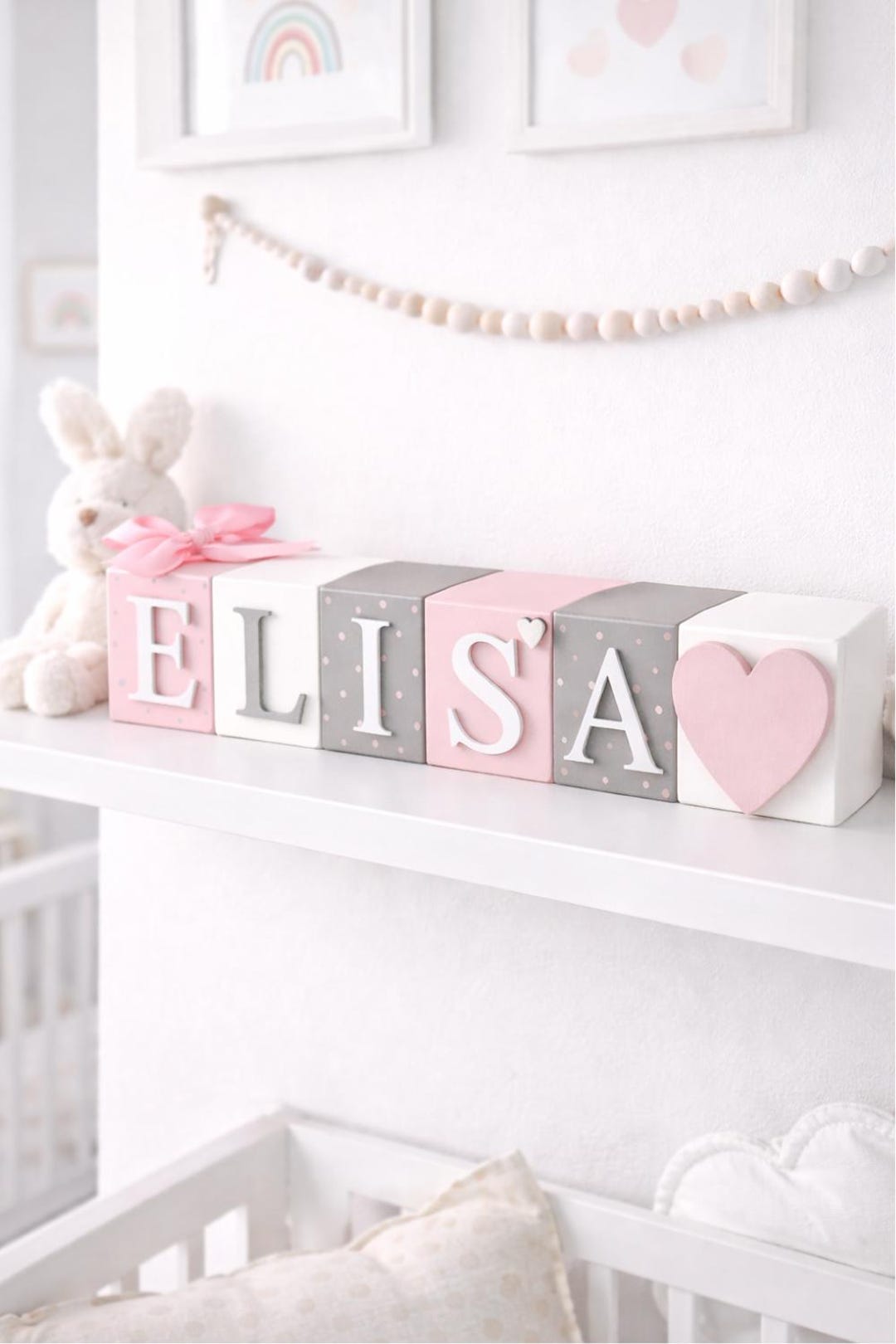 Name Blocks - Wooden Baby Name Nursery and Child's Bedroom Decor - Etsy ...