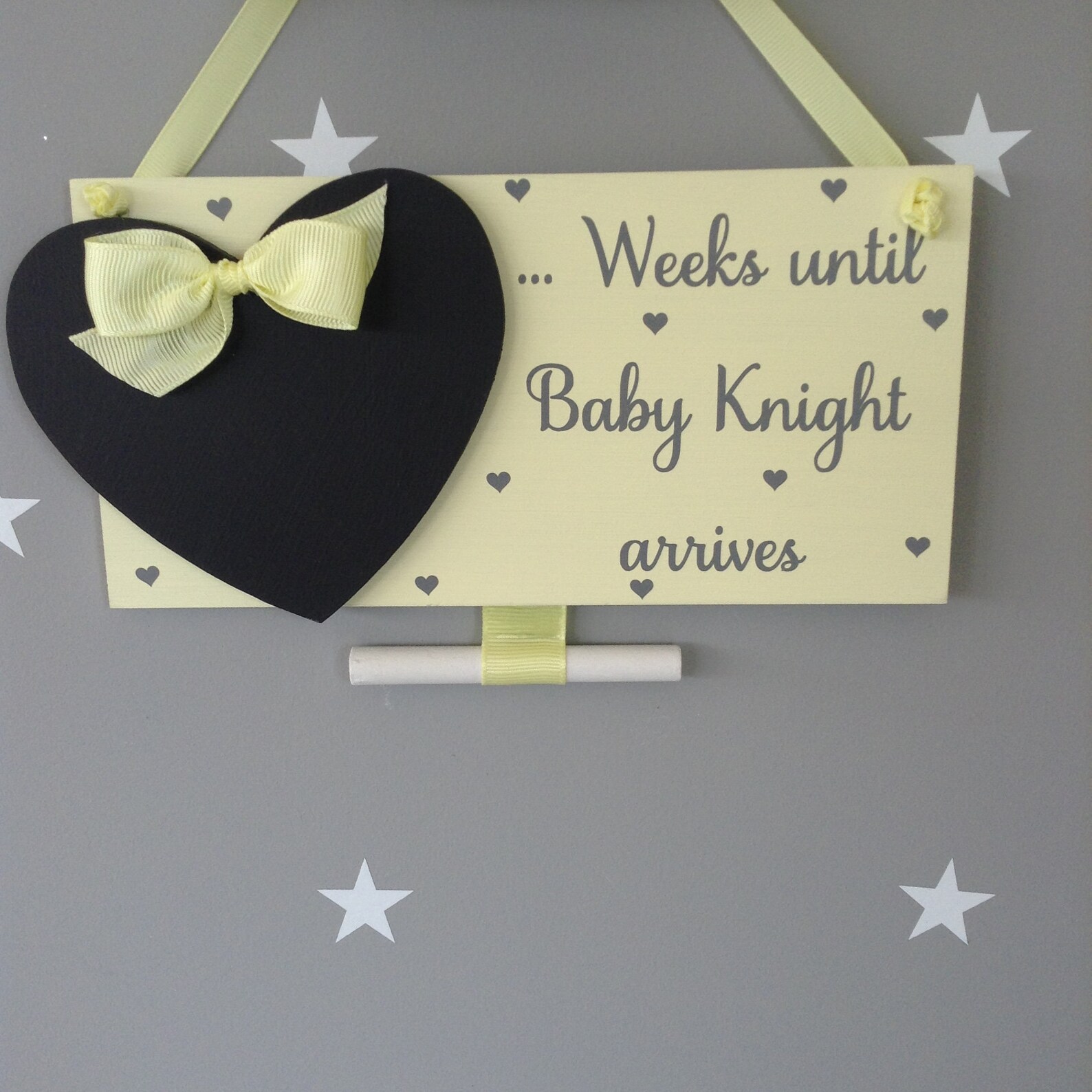 Baby Countdown Baby Countdown Sign Pregnancy Countdown Sign - Etsy