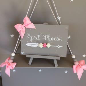 Girls Name Sign Wooden Girls Sign Nursery Name Sign Girls | Etsy