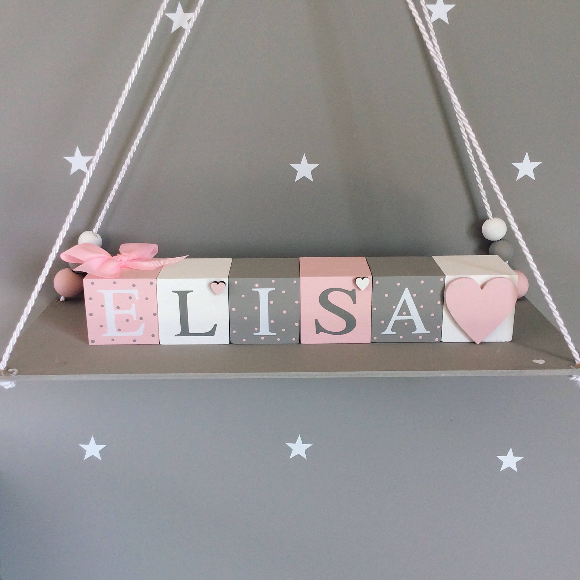 Wooden Name Blocks Nursery Decor - Etsy
