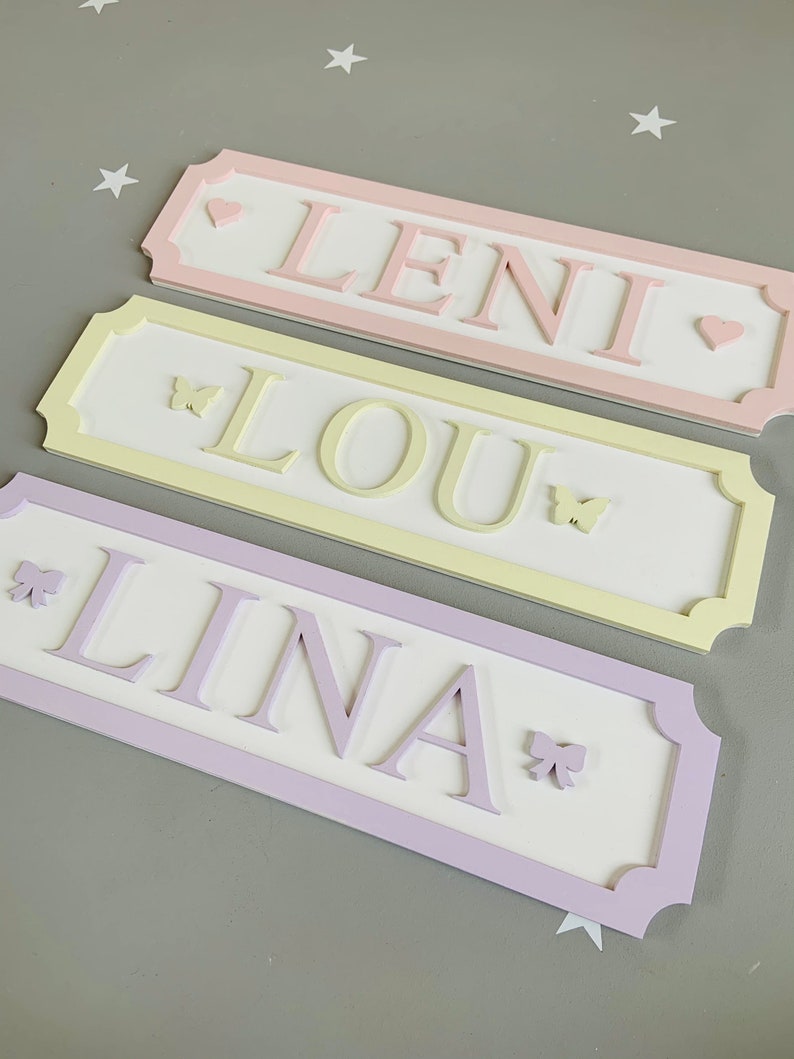 Name Sign Nursery Name Sign Baby Name Sign Door Sign Kids - Etsy