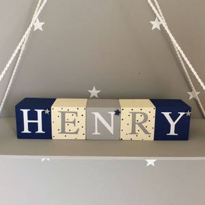 Wooden Name Blocks Nursery Decor - Etsy