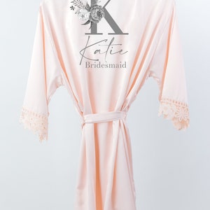 Champagne Robes Bridesmaid Robes Champagne Bridesmaid Robe Personalised ...