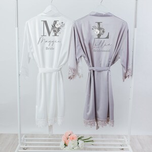Champagne Robes Bridesmaid Robes Champagne Bridesmaid Robe Personalised ...