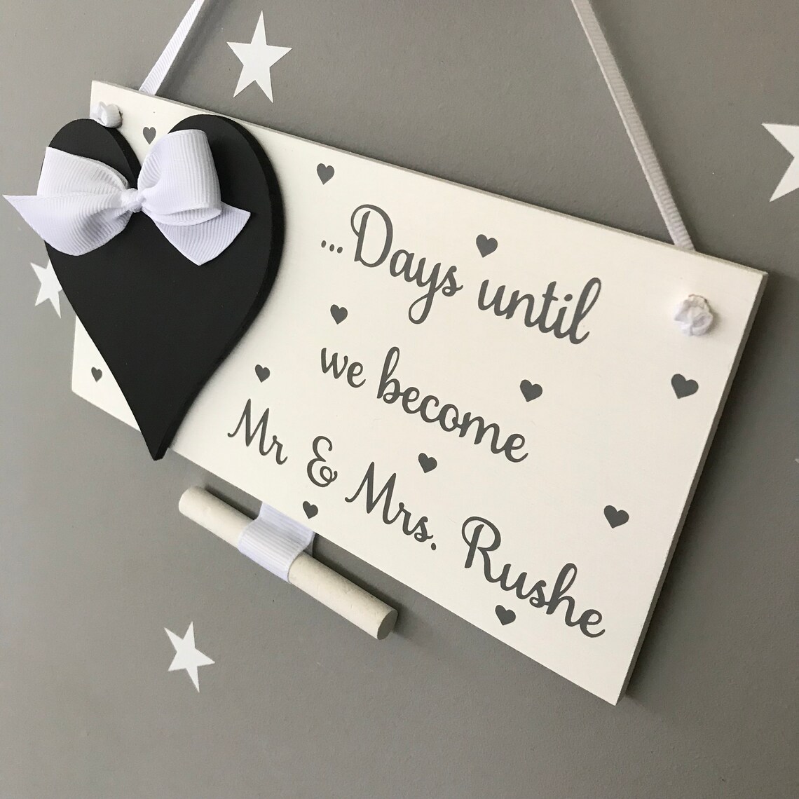 Wedding Countdown Wedding Sign Countdown to Wedding Days Until - Etsy