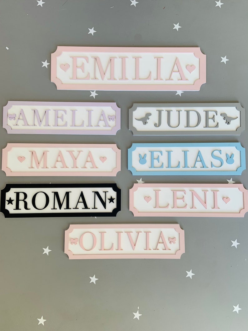 Name Sign Nursery Name Sign Baby Name Sign Door Sign Kids - Etsy
