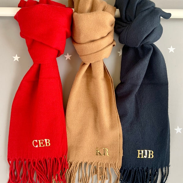 Monogrammed Scarf - Etsy