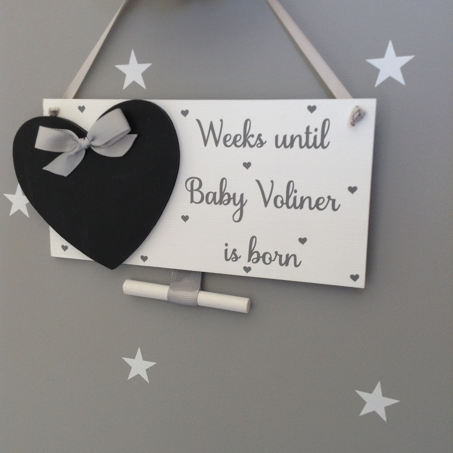 Baby Countdown Baby Countdown Sign Pregnancy Countdown Sign - Etsy