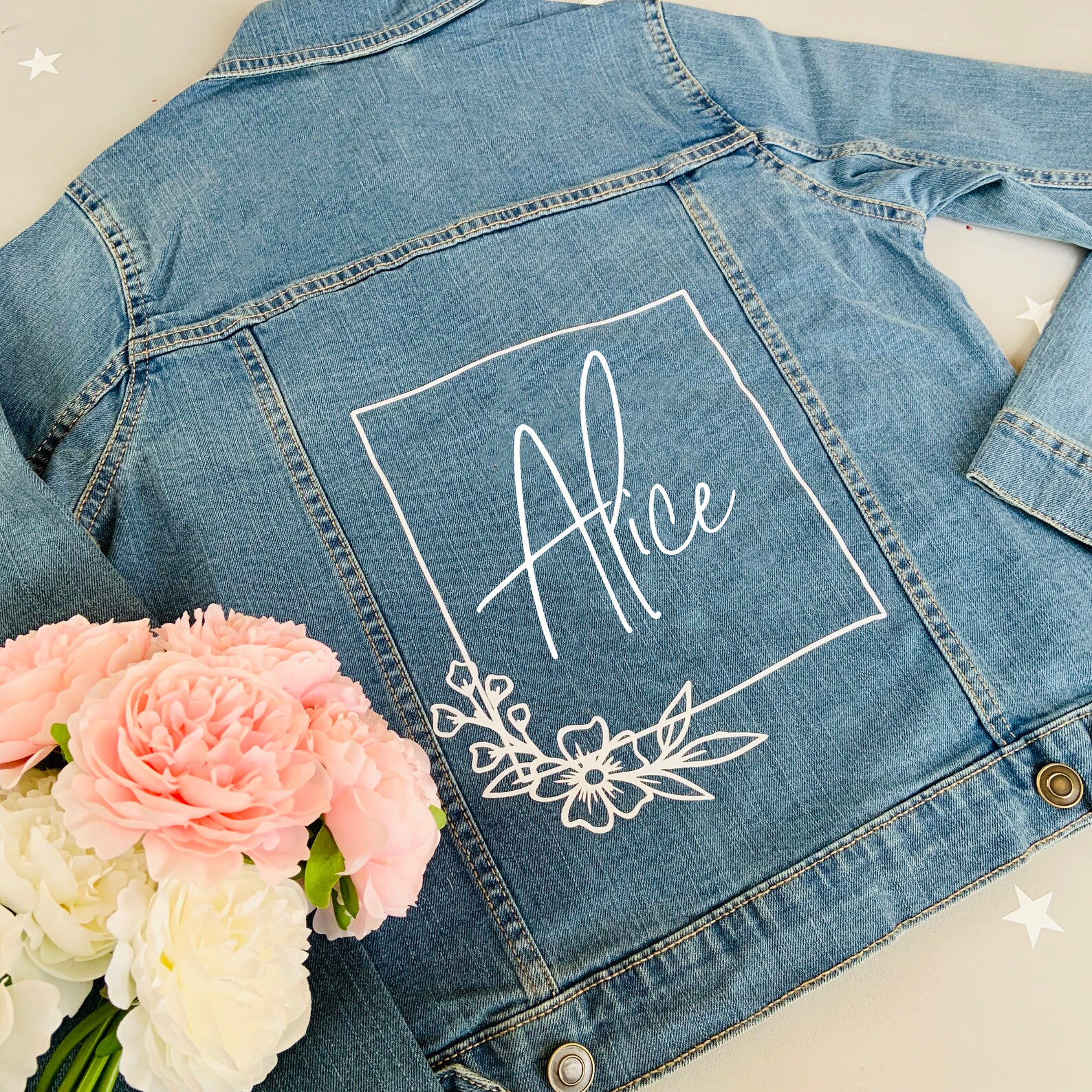 Jean Jacket Custom Jean Jacket Name Jean Jacket - Etsy UK