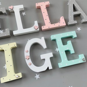 6 Inch Wooden Letters, Nursery Wall Letters, Wooden Name Letters ...