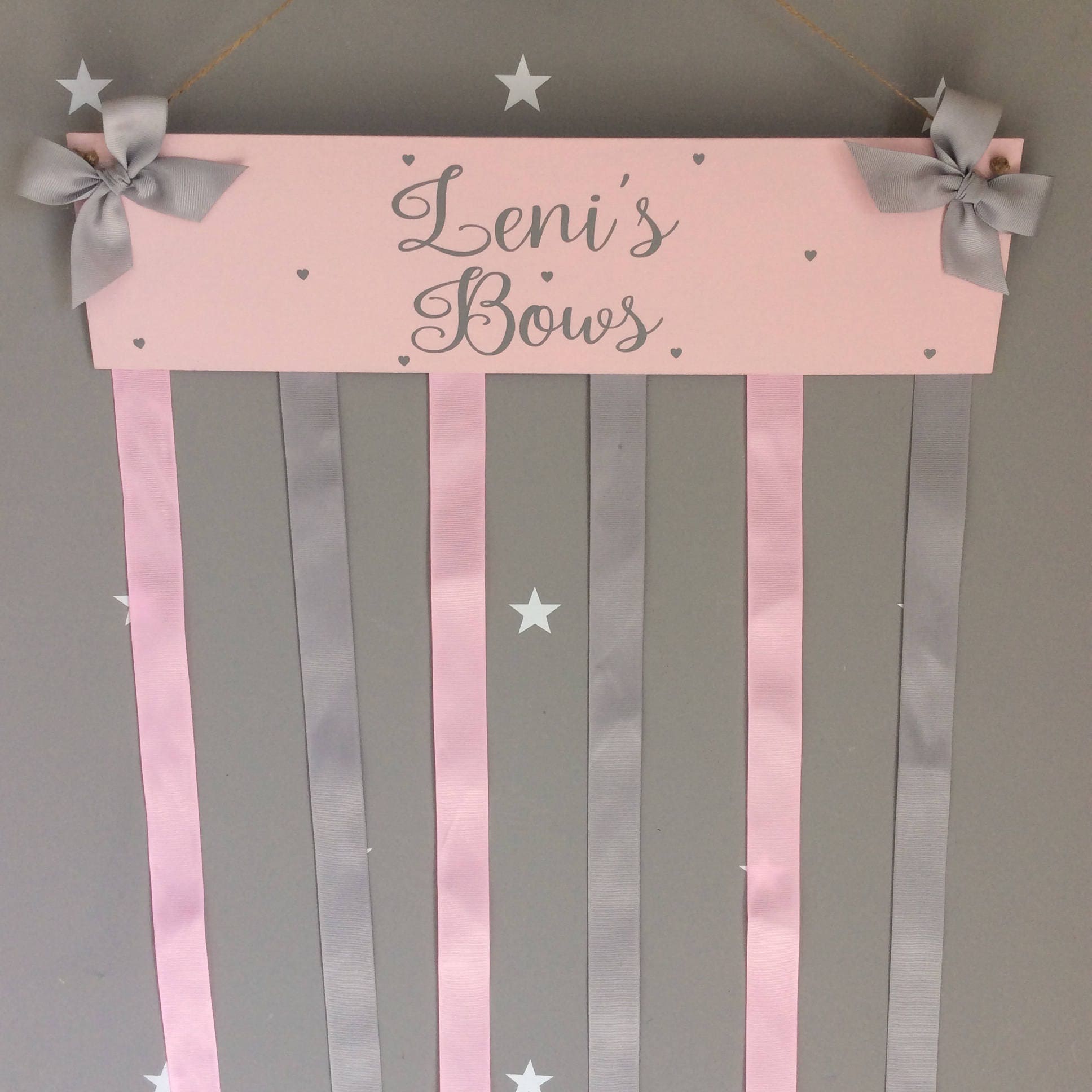 Hair bow organiser Hair bow holder Bow holder Girls bow | Etsy