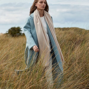 Embroidered Initial Scarf Embroidery Custom Scarf Woolly Scarf Name ...