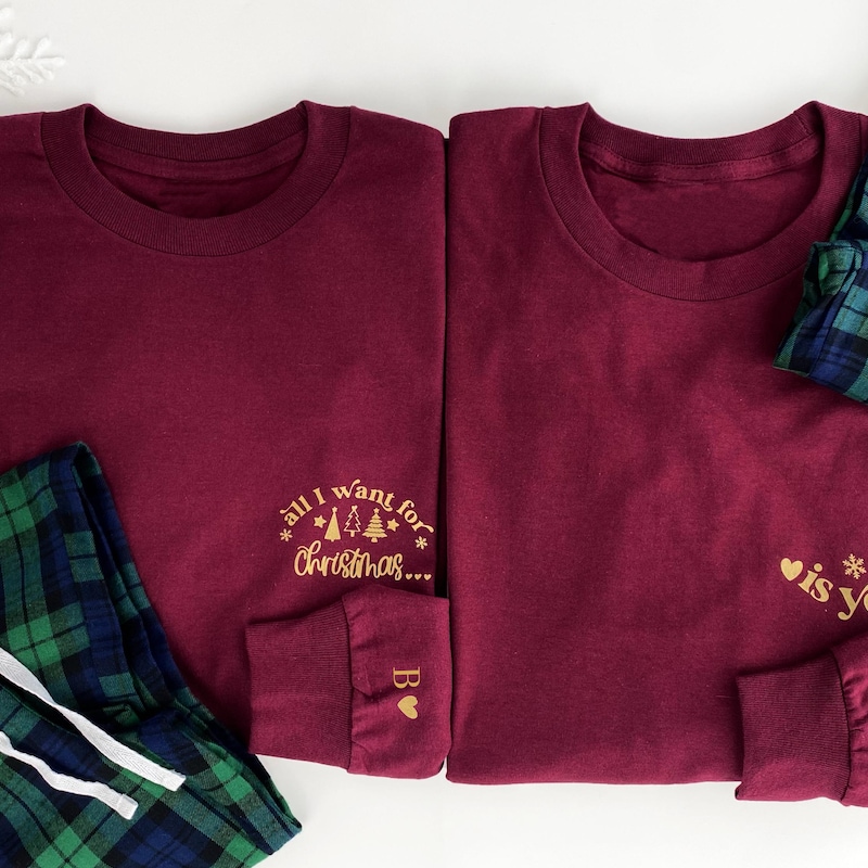 Pyjamas Couples Christmas - Etsy