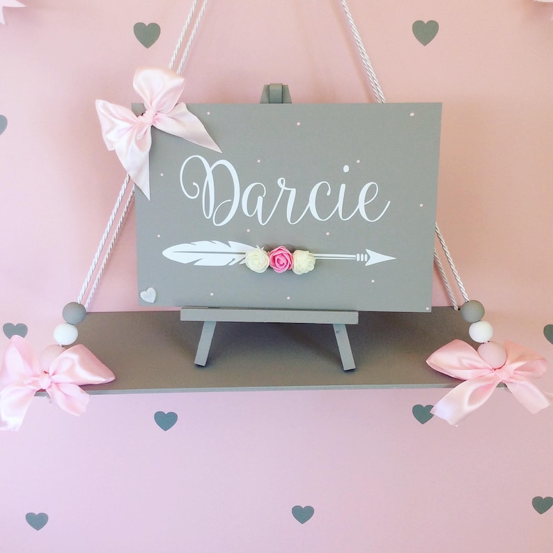 Girls Name Sign Wooden Girls Sign Nursery Name Sign Girls | Etsy