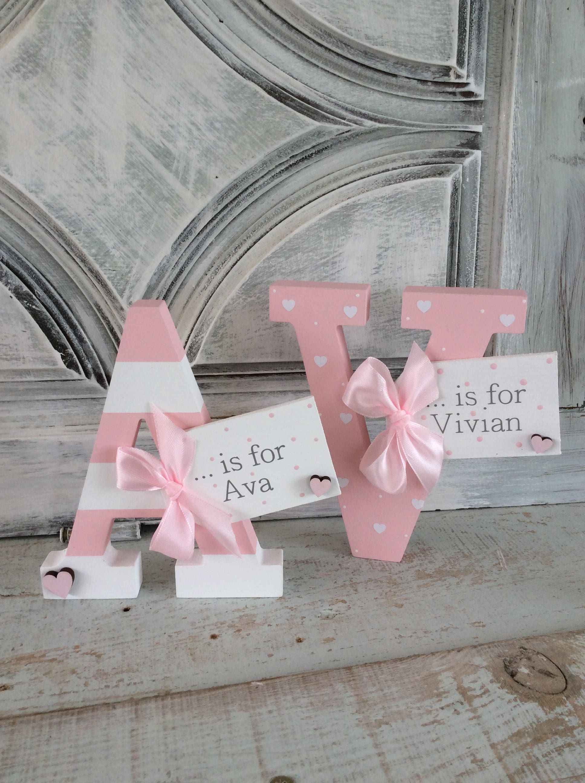 Wooden Letter Nursery Decor Wooden Name Letter | Etsy