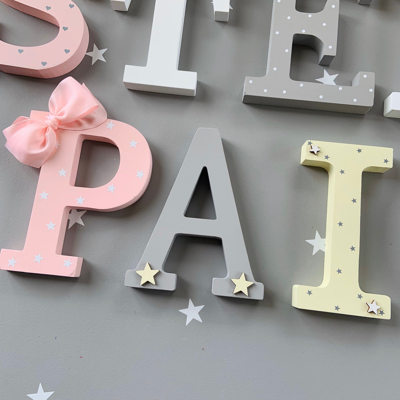 6 Inch Wooden Letters Nursery Wall Letters Wooden Name | Etsy