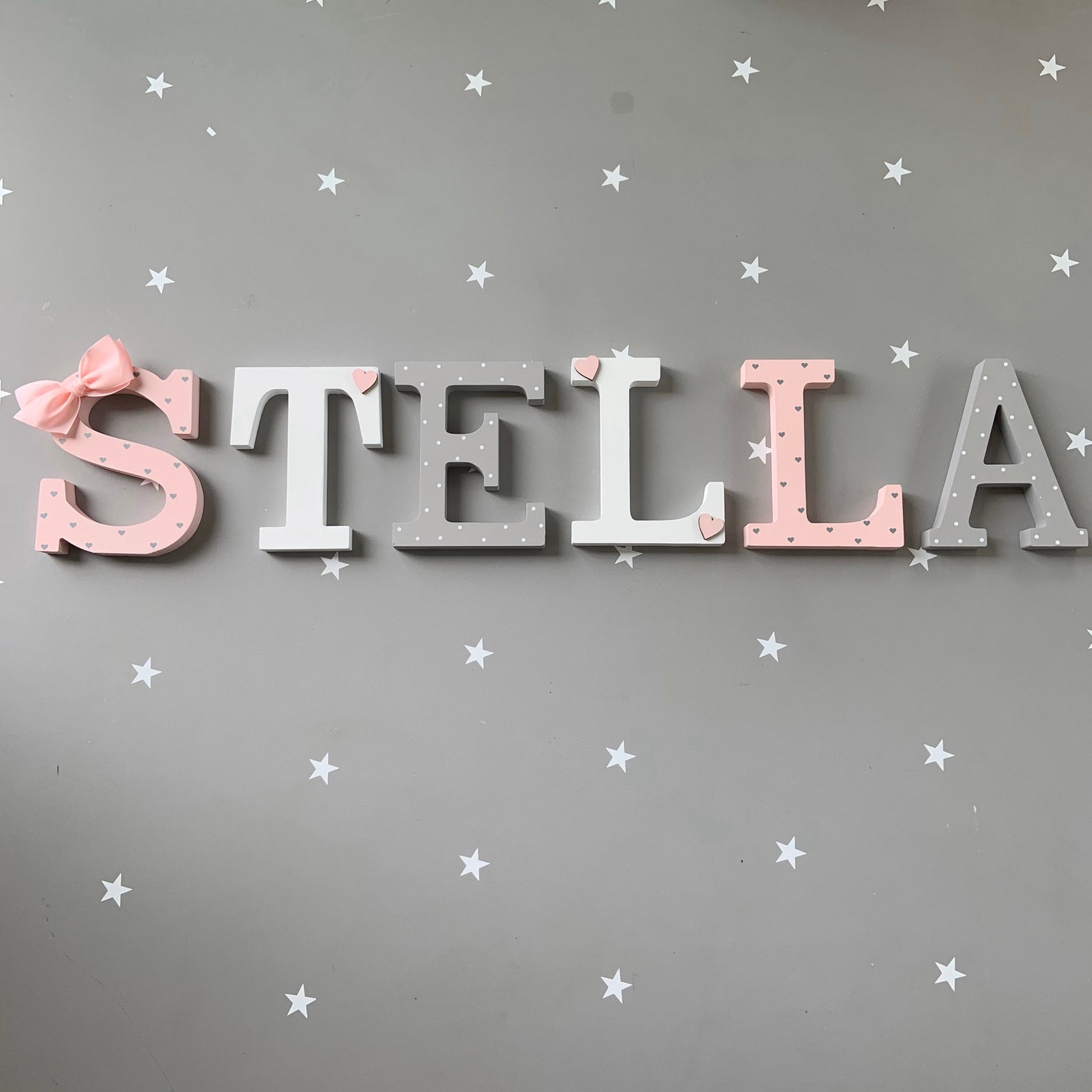 6 Inch Wooden Letters Nursery Wall Letters Wooden Name - Etsy