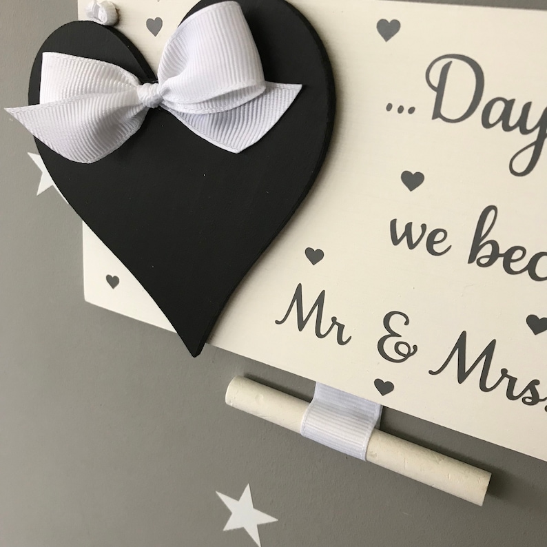Wedding Countdown Wedding Sign Countdown to Wedding Days Until - Etsy UK