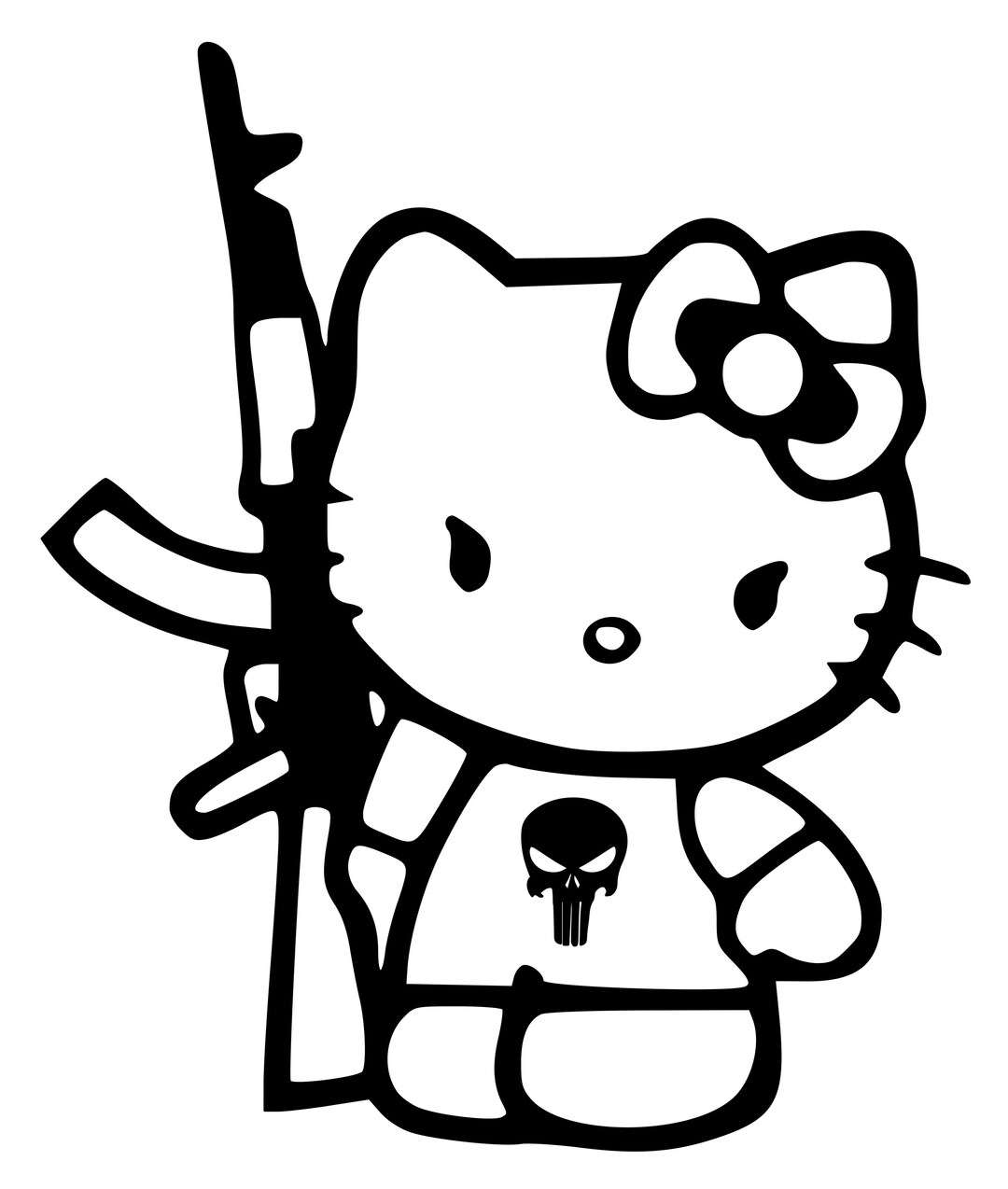 Kitty AK 47 Decal ** Buy Two Get One Free ** - Etsy