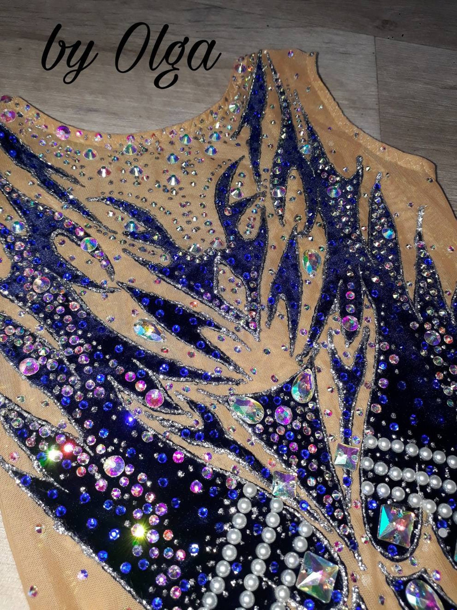 Made to order unique leotard competition dress stunning | Etsy
