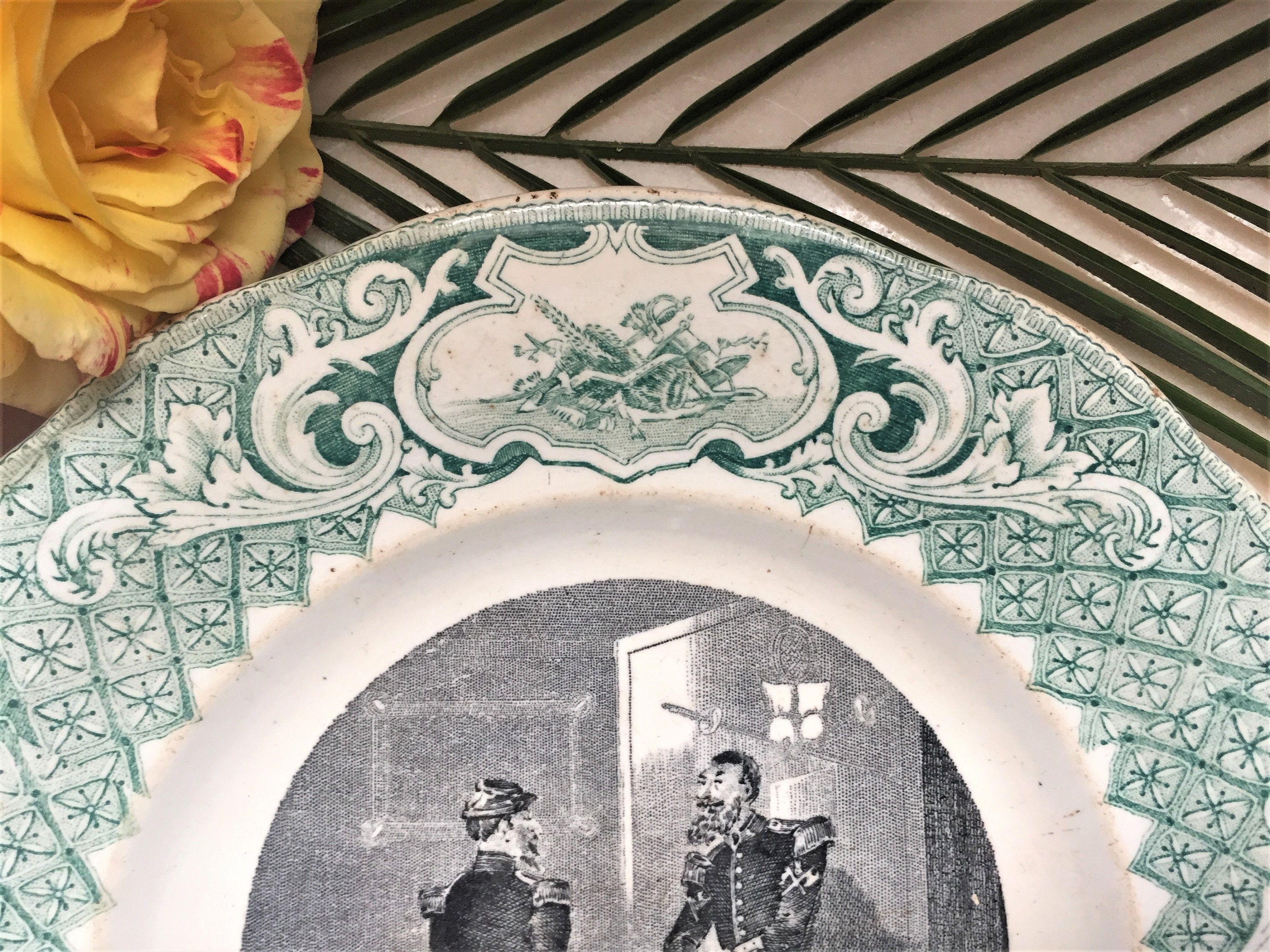 Antique French Talking Plate Creil and Montereau Xixth - Etsy