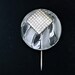 Vintage Round Hat Pin With Geometric Decoration in Glass Paste Art Deco ...