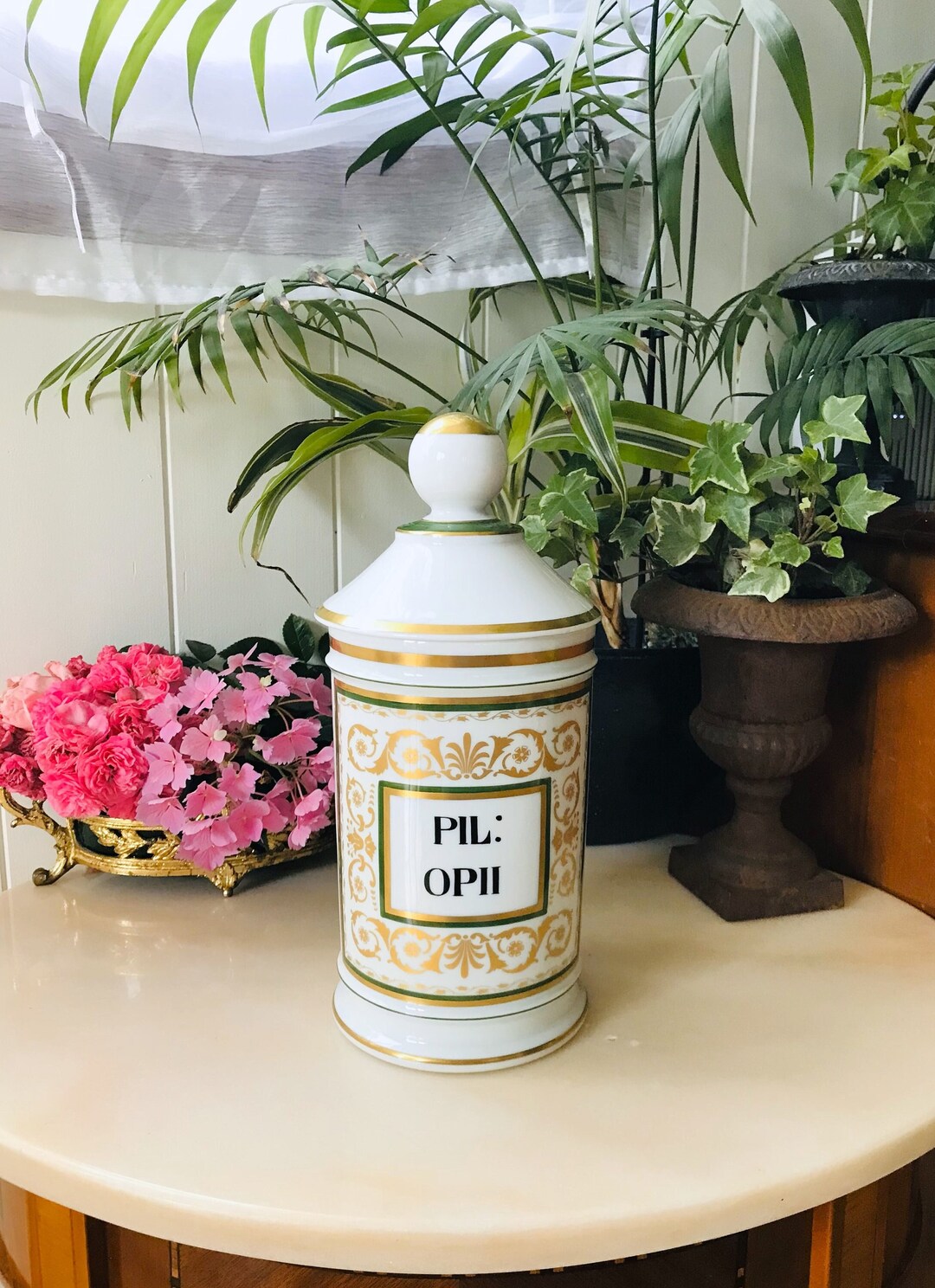 Vintage Paris Porcelain Big Pharmacy PIL : OPII, Opium Pills, Napoleon ...